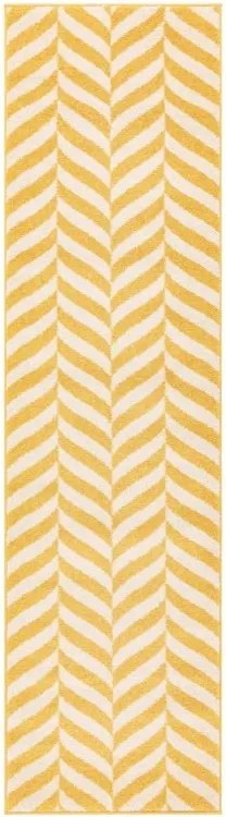 Tribeca Design Kusový koberec Jars Yellow Chevron Rozměry: 200x290 cm