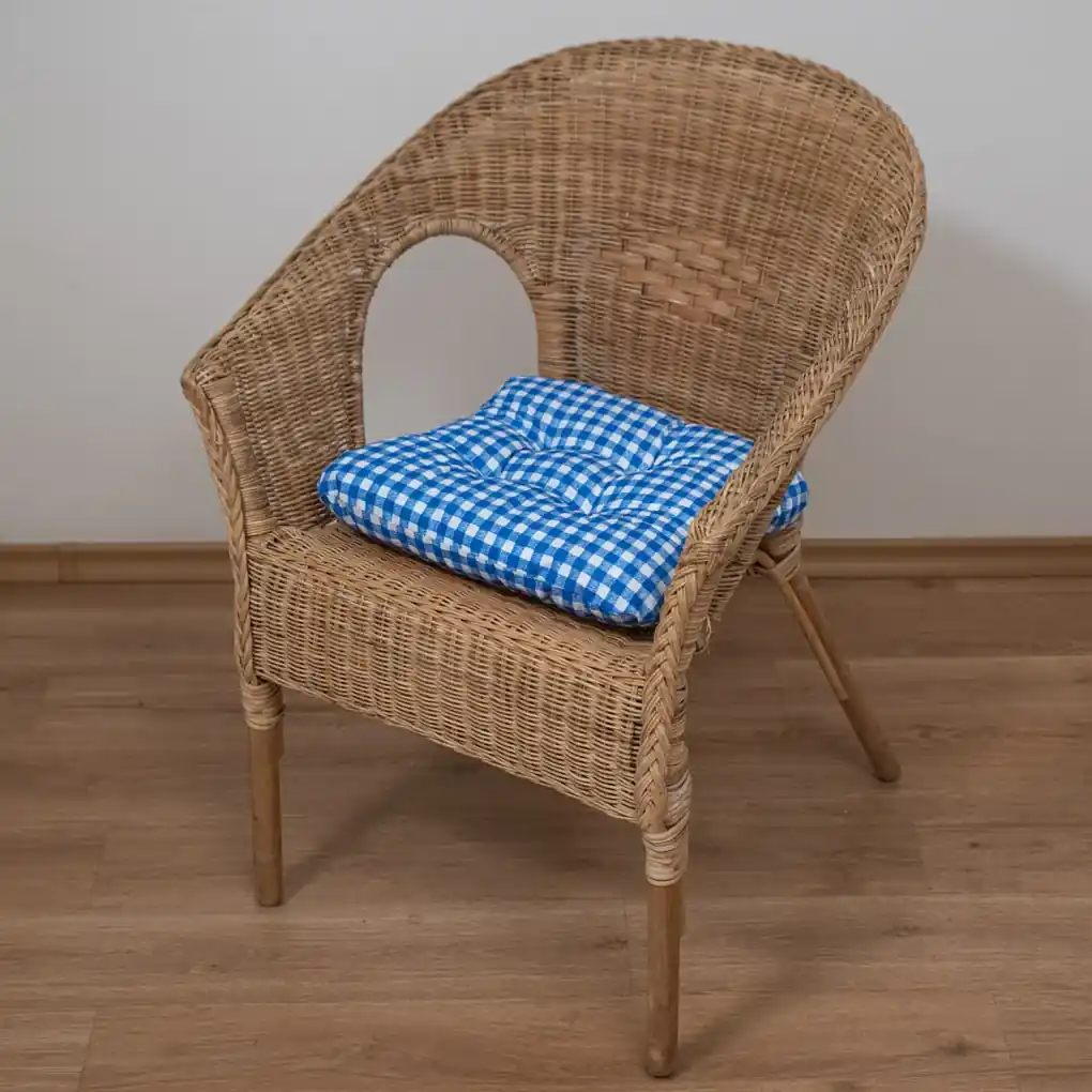 Podsedák na židli Soft kostička modrý | BIANO
