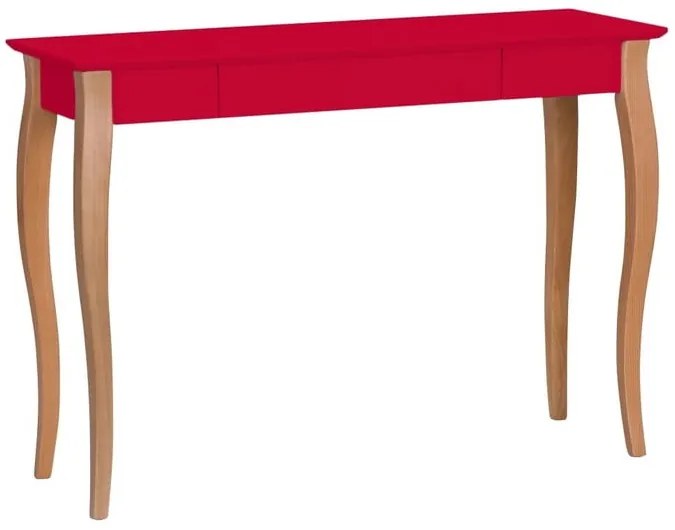 Červený psací stůl Ragaba Lillo, šířka 105 cm