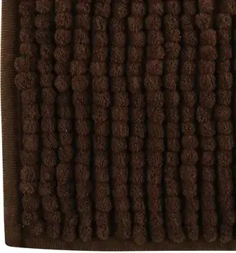 MSV CHENILLE koupelnová předložka 60 x 90 cm hnědá / polyester / proti