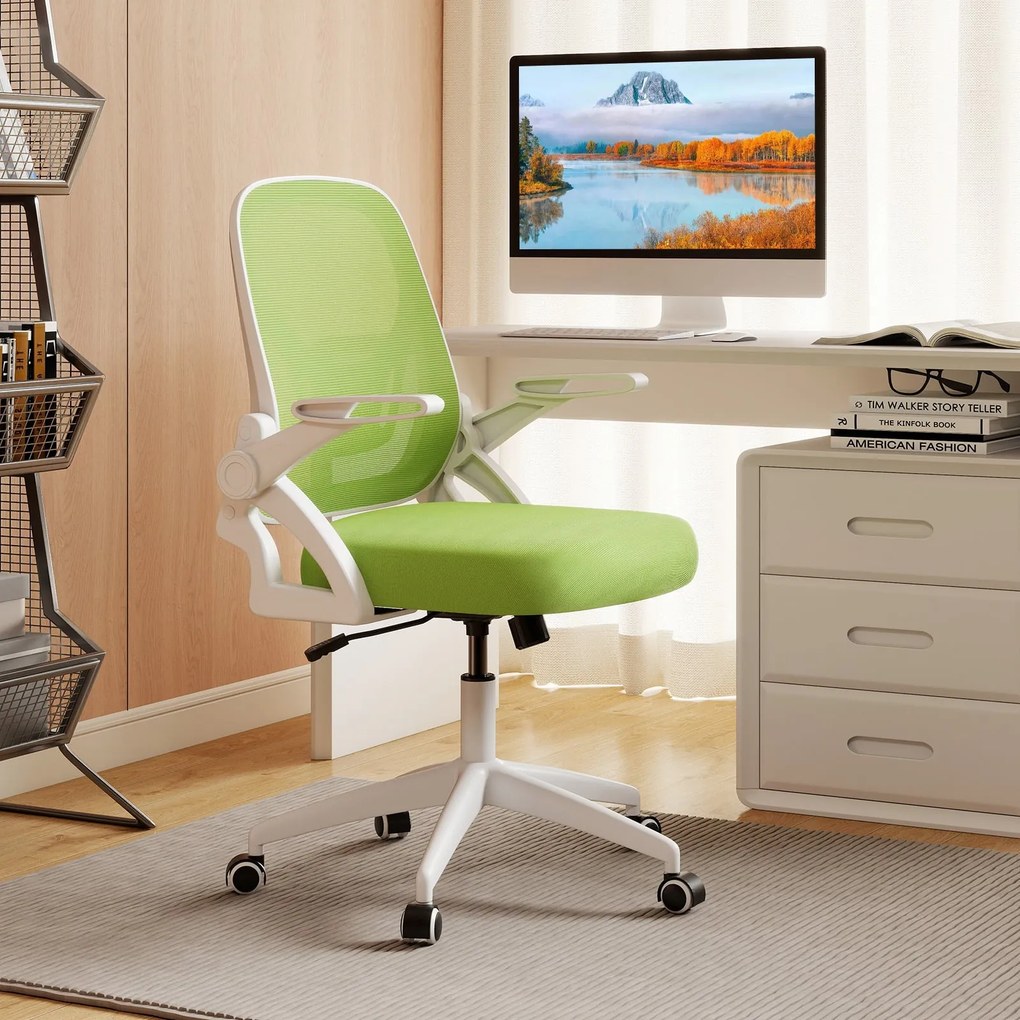 Costway Ergonomická kancelářská židle se sklopnými područkami