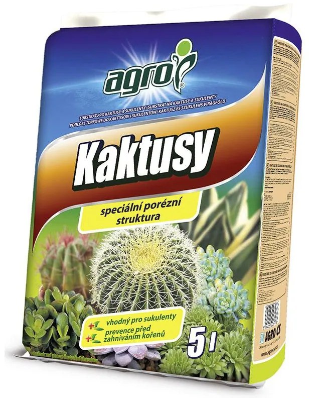 AGRO substrát kaktusy 5 l