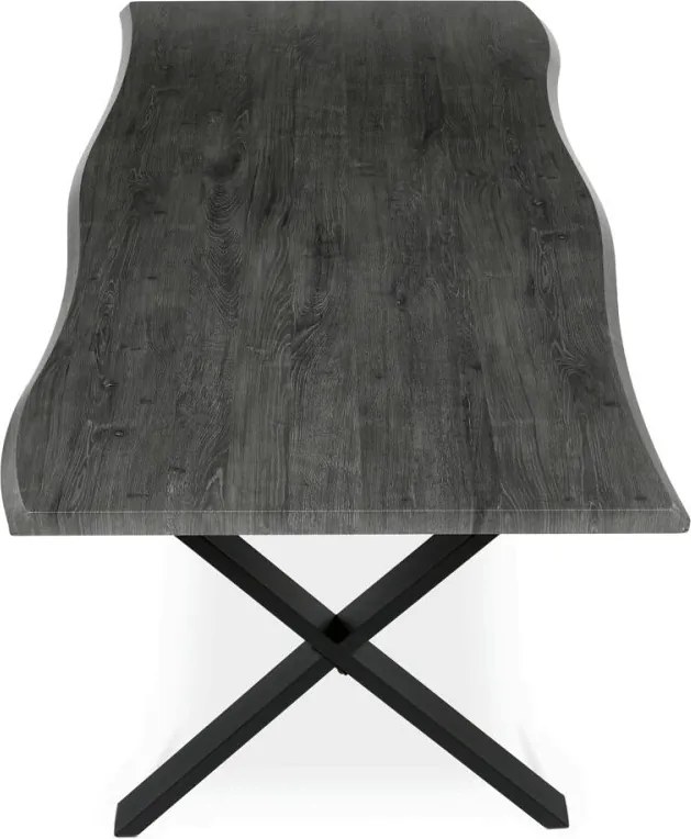 Jídelní stůl HT-F4321 GREY, mdf, šedý dub (210 x 100) cm Šedá