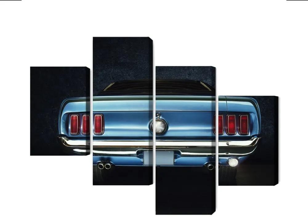 Vícedílný obraz Zadní Část Starého Fordu Mustang Nedostatek Nedostatek Plátno Canvas 160x100