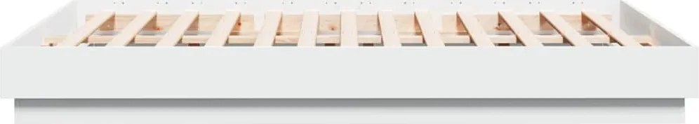 Rám postele bílý 120 x 200 cm kompozitní dřevo 3209863