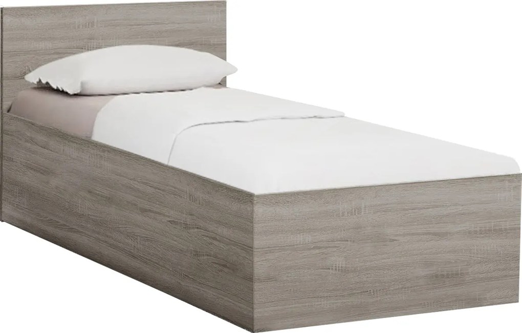 Postel SOFIA 90 x 200 cm, dub lanýž Matrace: Bez matrace, Rošt: Bez roštu