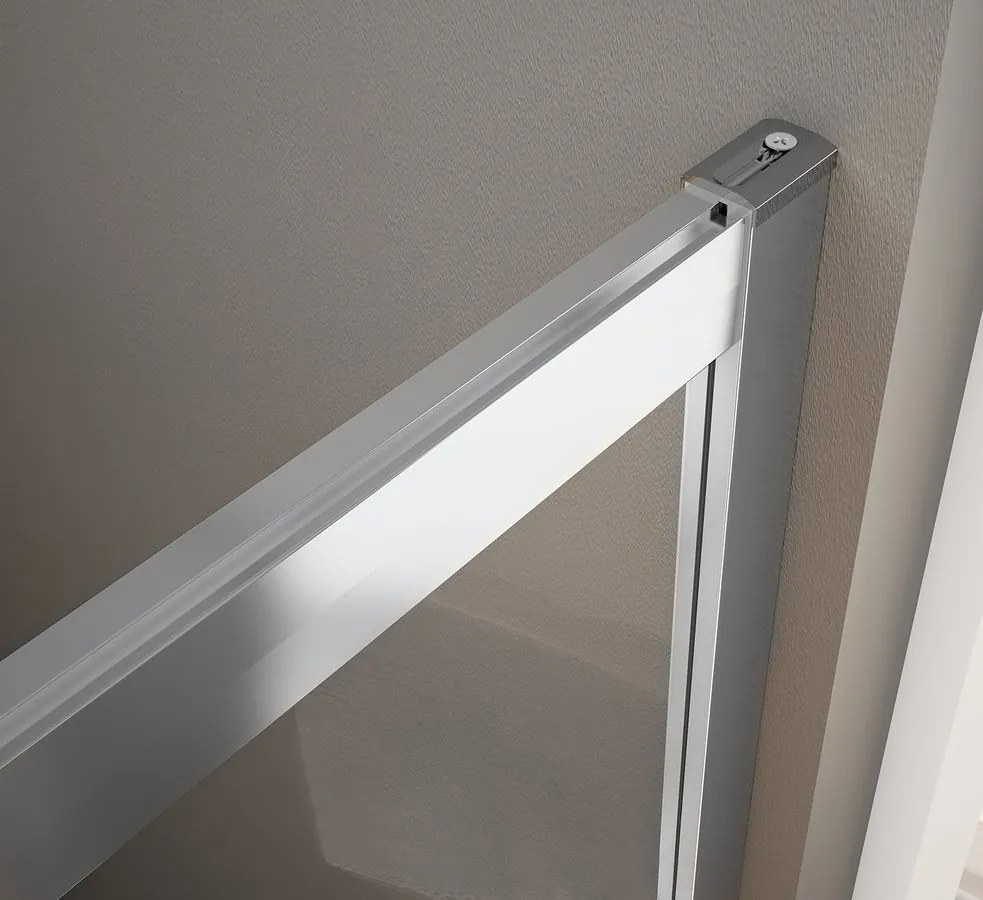 Bruckner Borg čtvercová sprchová zástěna 800 x 800 x 1950 mm čiré sklo 751.180.1