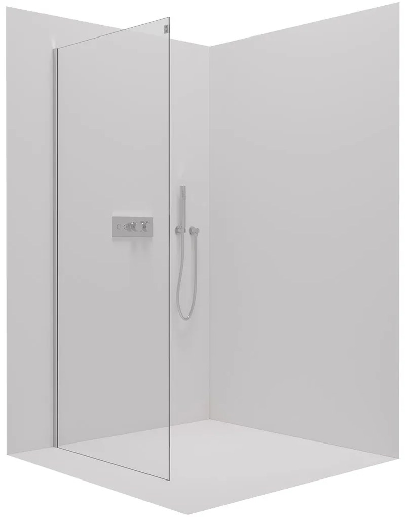 Cerano Santoro, sprchová zástěna 90x195 cm, 6mm čiré sklo, chromový profil, CER-CER-424981
