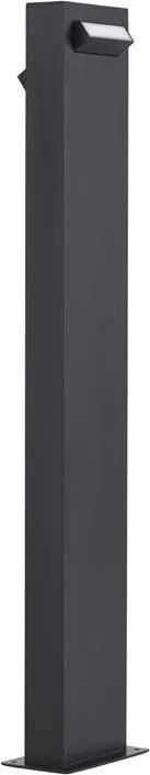 NV 9020924 Venkovní sloupkové svítidlo ZELDA černý hliník a akrylový difuzor proti oslnění LED 9W 3000K 100-240V IP65 - NOVA LUCE