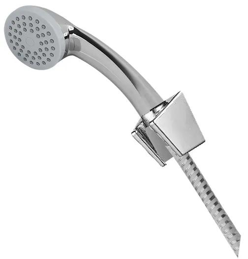 Mereo Vanový set , jednopolohová sprcha, sprchová hadice bílá-chrom CB469A