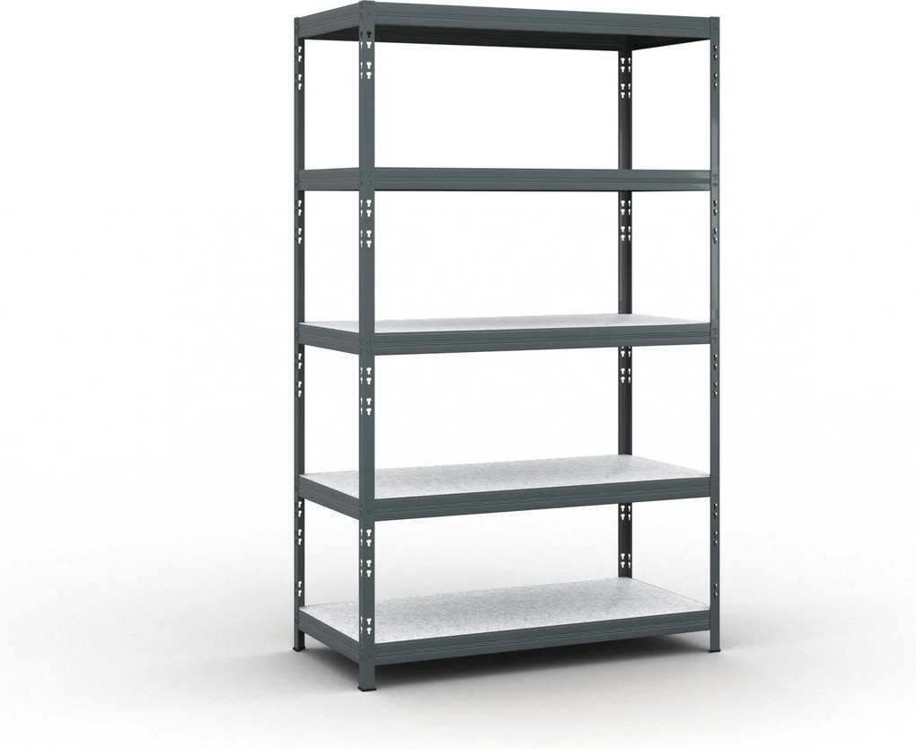Policový regál 1966x1200x600 mm, nosnost 280kg