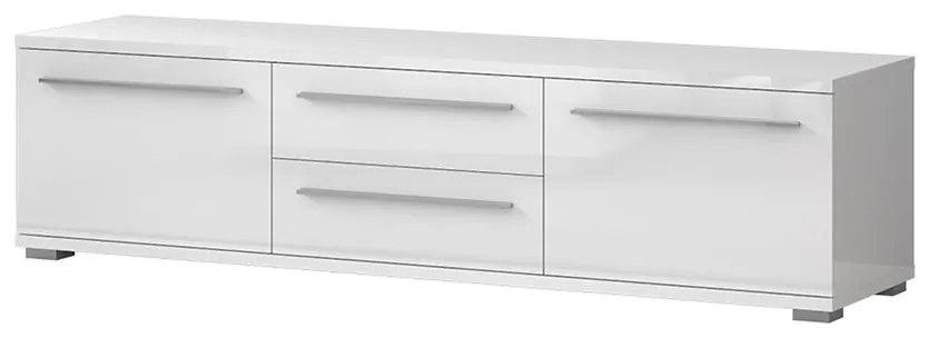 Tv Stolek Piano TV180-2K2F/PN-70/KA/70 crystal white
