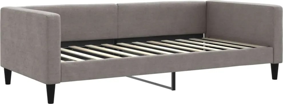 Válenda s matrací taupe 100 x 200 cm textil 3196568