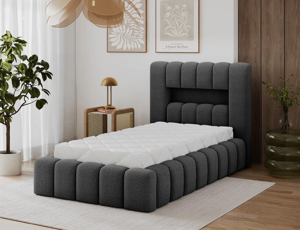 Postel Lamica 90x200 + Dřevěný rám/Standardní zdvih/kontejner