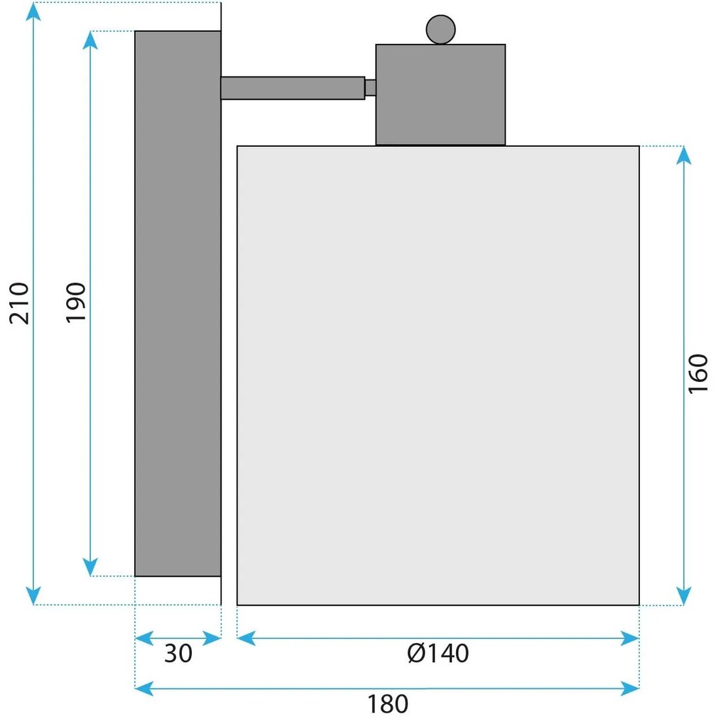 Toolight Nástěnné Boho svítidlo APP1823-1W černé