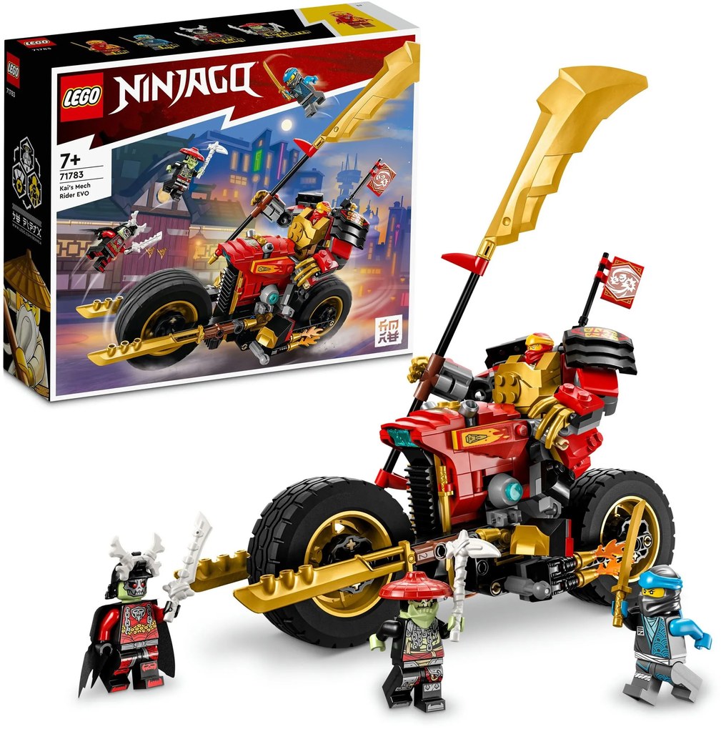 Lego stavebnice lego ninjago 71783 kaiova robomotorka evo
