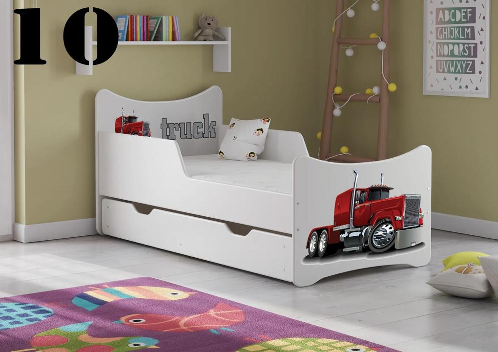 Plastiko Dětská postel se šuplíky Truck - 10 - 140x70