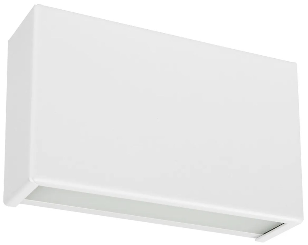 Linea Light 8255N Box_W, bílé nástěnné svítidlo se svícením nahoru/dolů, 10W LED 4000K, délka 13,9cm