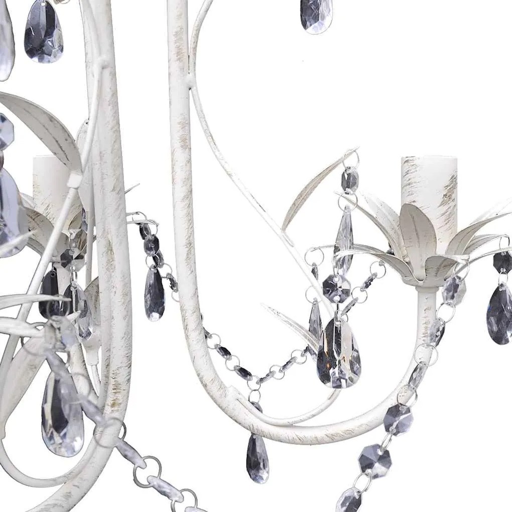 Elegantní, křišťálový lustr bílý 240686