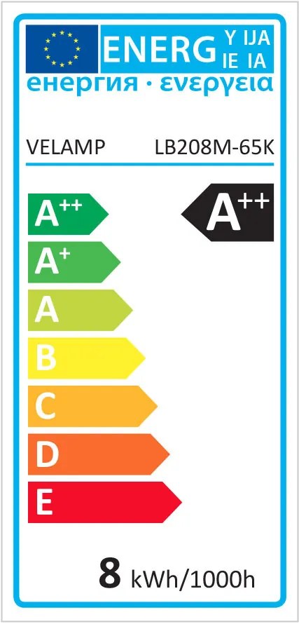 VELAMP OPAL FILAMENT žárovka 8W, E27, 6500K