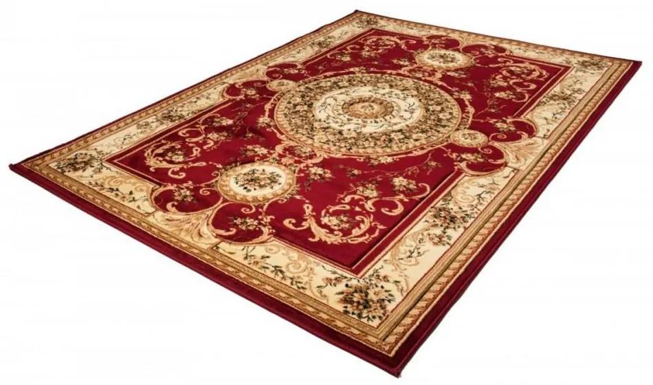 Kusový koberec klasický vzor 3 bordó 70x140cm