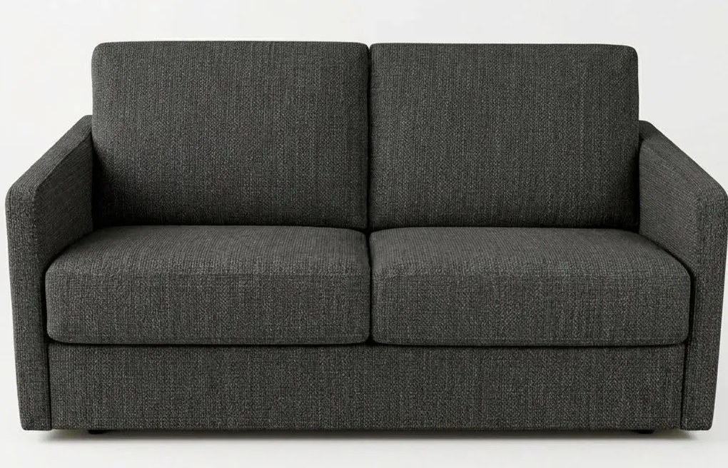 Pohovka ELIZABETH s rozkladem na každodenní spaní, 120, tm. šedá (madeira dark grey)