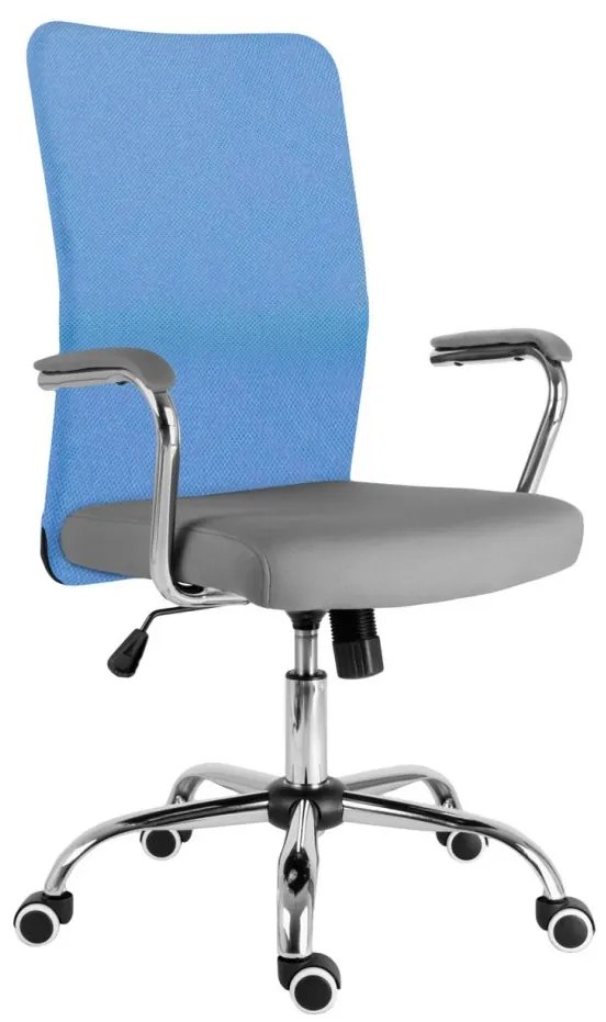 Studentská juniorská židle NEOSEAT TEENAGE šedo-světle modrá