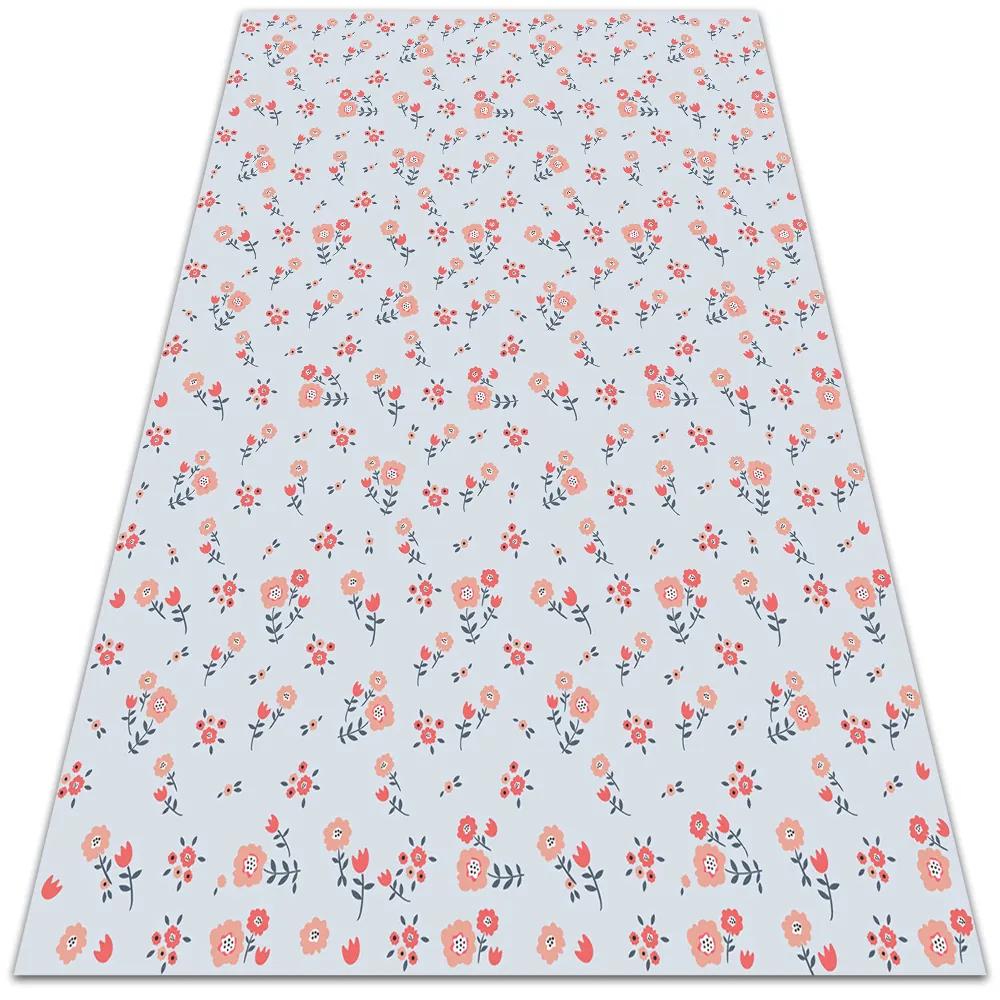 Módní univerzální vinylový koberec Venkovské květiny