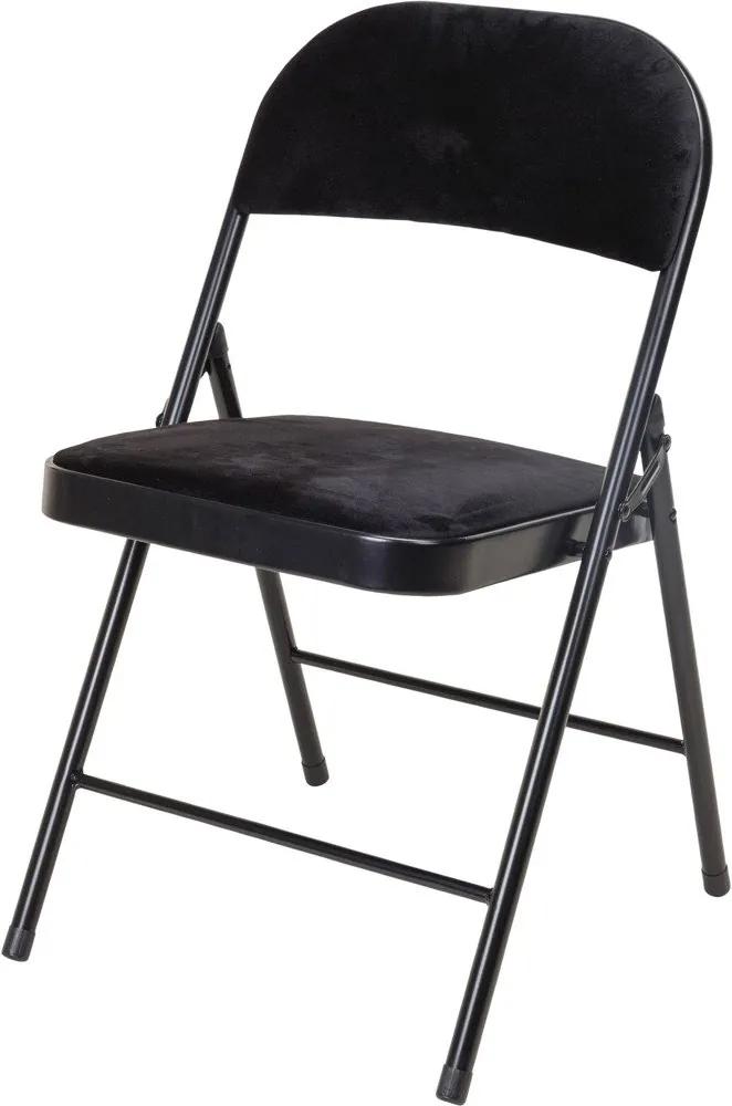 Skládací židle na terasu nebo balkon, židle světlé barvy, sedák s měkkým polstrováním
