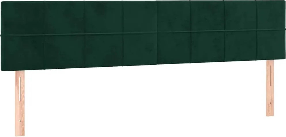 Box spring postel s matrací tmavě zelená 120x190 cm samet 3269992