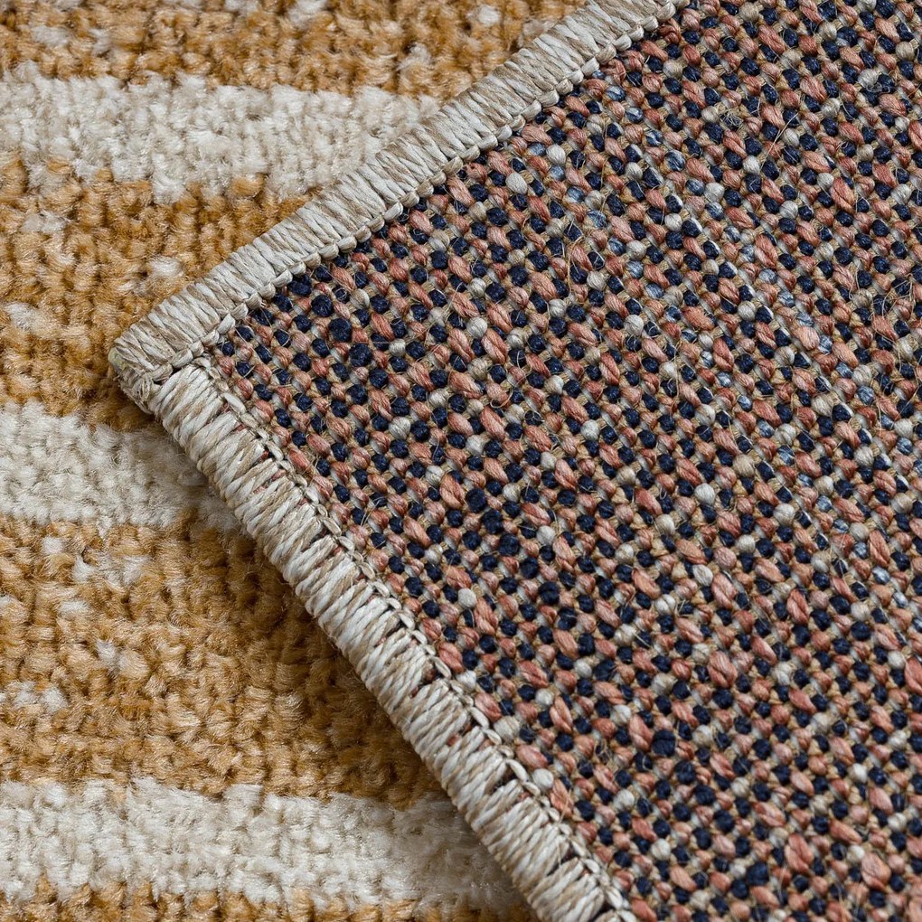 Dywany Łuszczów, Kusový koberec Fusion 0810 beige/terra, 140x190, vícebarevná, kancelář