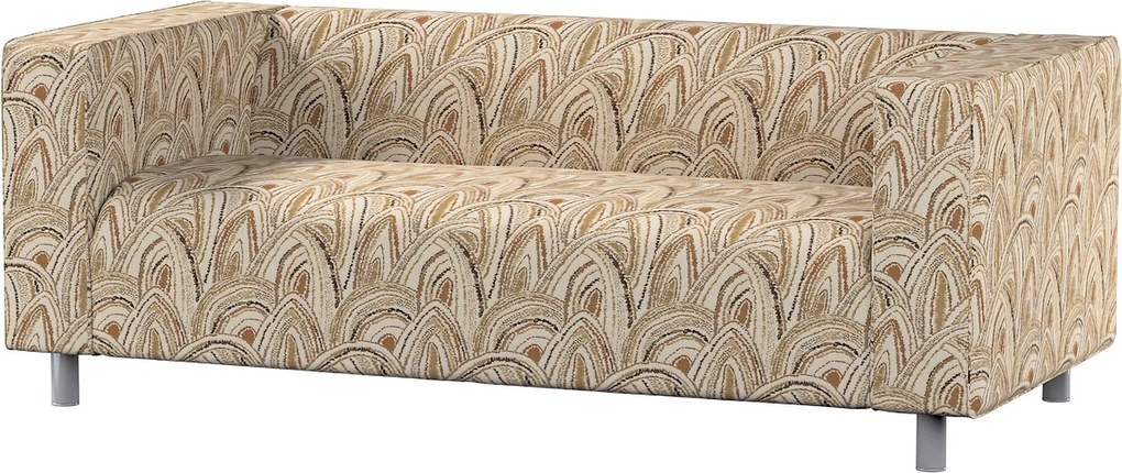 Potah na pohovku IKEA Klippan 2-místná barva béžová látka pletený vzor, vzorované
