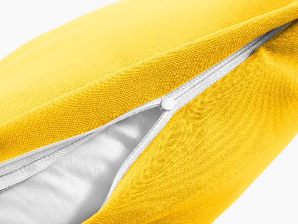 Biante Dekorační povlak na polštář Rongo RG-029 Sytě žlutý 40 x 40 cm