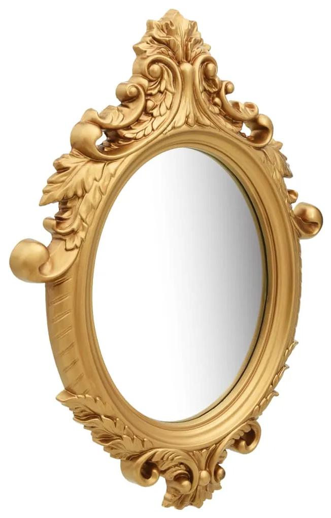 Nástěnné zrcadlo zámecký styl 56 x 76 cm zlaté - Default Title