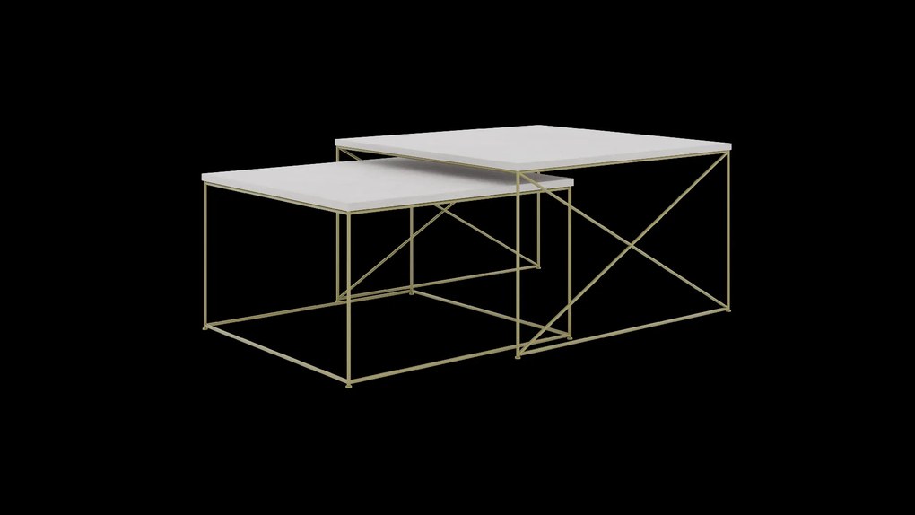 ADRK Furniture Konferenční stolek 2v1 Licco CT-LIC-G-BE