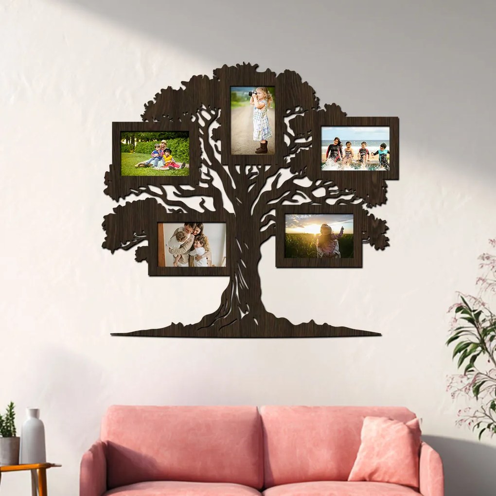 dřevo života Dřevěný fotorámeček Střípky vzpomínek - IHNED K ODESLÁNÍ Zvolte barvu dekoru: Wenge, Velikost fotografie: 13x18