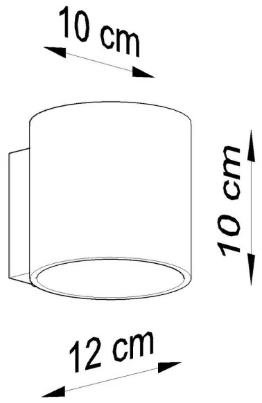 Sollux SL.0048 - Nástěnné svítidlo ORBIS 1 1xG9/40W/230V černá