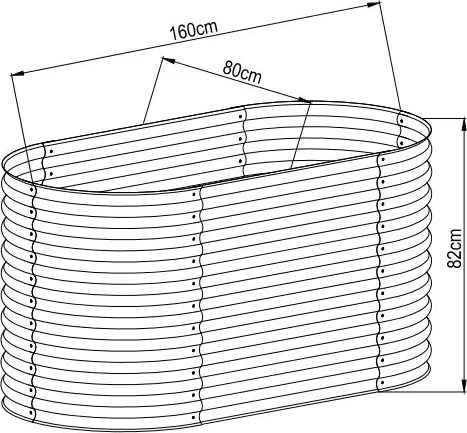 LANIT PLAST, s.r.o. vyvýšený záhon LANITPLAST WAVE 168 LG2418