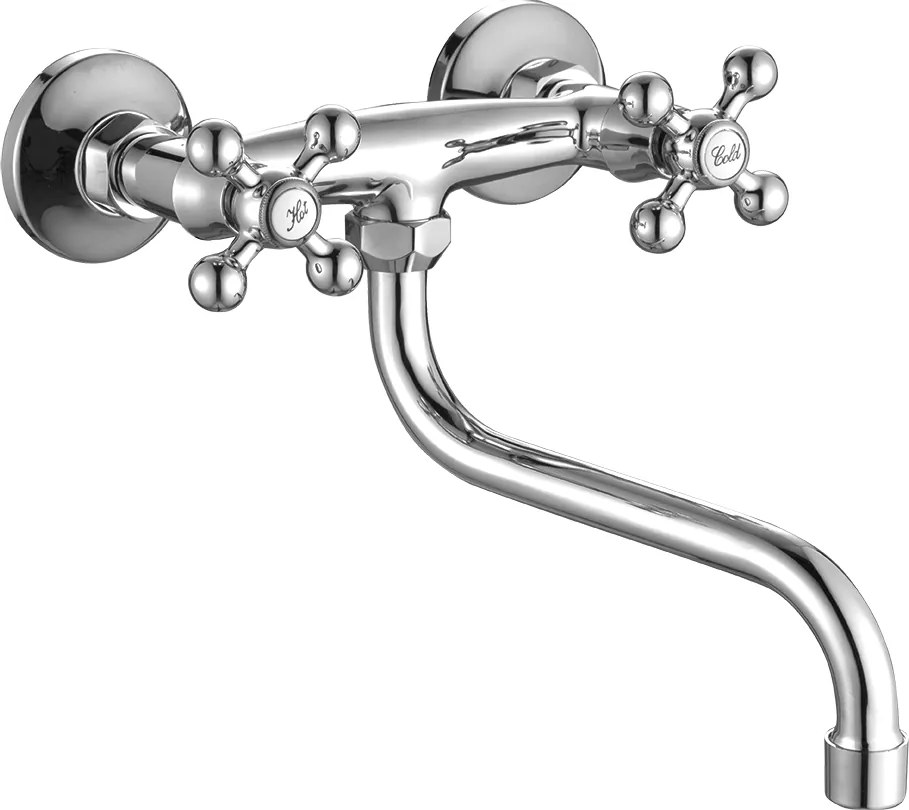 Kuchinox Stilo, nástěnná dřezová baterie, chromová, LAV-BKI_080D