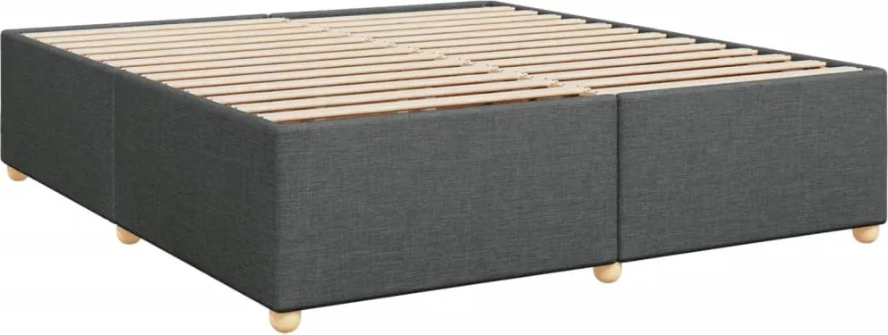 Box spring postel s matrací tmavě šedá 180x200 cm textil 3285395