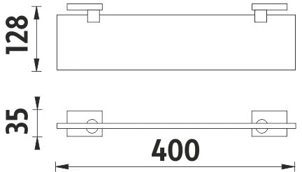 Nimco Police bez ohrádky, 40 cm KE 22091B-40-26