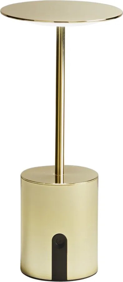 FAN LED-LIBERTY-ORO Nabíjecí venkovní svítidlo LIBERTY LED TOUCH DIMM zlatá 3000K IP44 baterie 4000 mAh bezdrátové + USB nabíjení - FANEUROPE