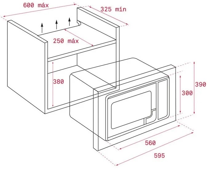 Vestavná mikrovlnná trouba Teka ML 8200 BIS W