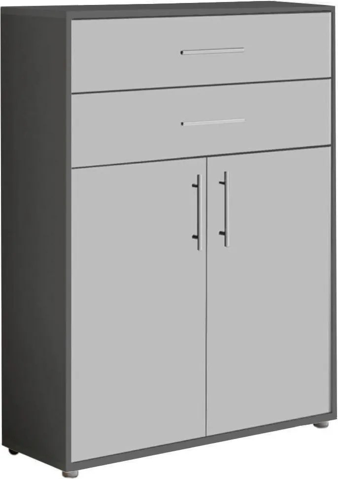 XXXLutz SKŘÍŇ NA ŠANONY, antracitová, světle šedá, 84,4/113,6/33 cm MID.YOU - Online Only kancelářský nábytek - 001067016915