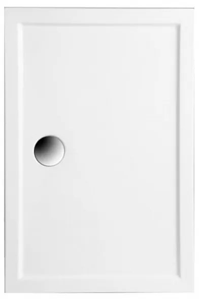 Polimat Kompaktní obdélníková akrylátová sprchová vanička Goliat 1 90x80 (100x80, 100x90, 120x80, 120x90) Barva: Bílá, Rozměry (cm): 120x90