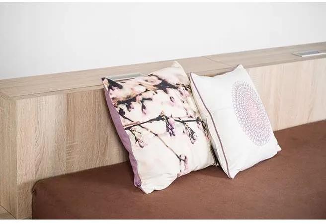 AHORN Jednolůžková postel Tropea s úložným boxem za hlavou ROZMĚR: 100 x 200 cm