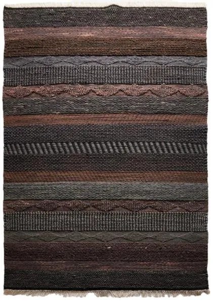 Diamond Carpets koberce Ručně vázaný kusový koberec Black Melange DE 2006 Multi Colour - 160x230 cm