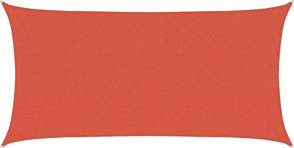 Stínící plachta 160 g/m² cihlová 2 x 3,5 m HDPE 311338