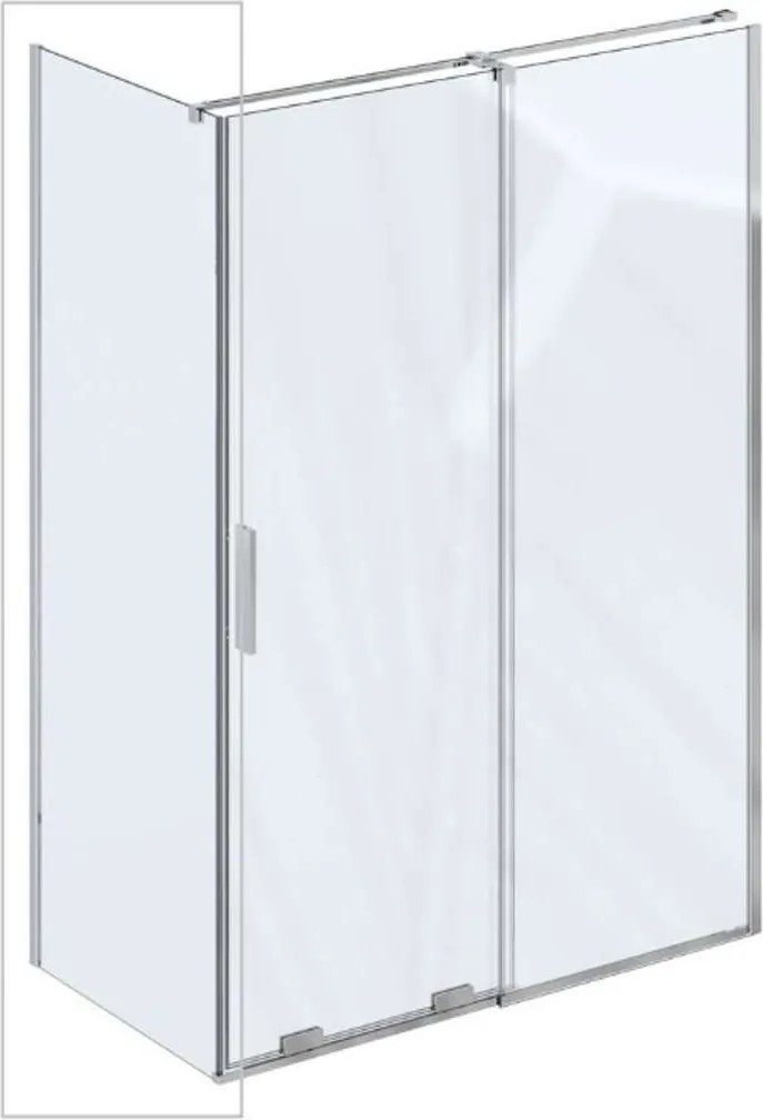 Ravak Roll - Sprchová stěna 80x195 cm, chrom/čiré sklo X90V40C00Z1