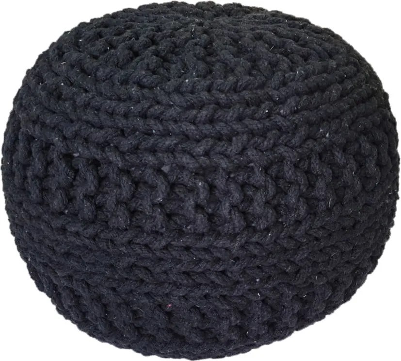 KUDOS Textiles Pvt. Ltd. MEGA AKCE: Sedací vak TEA POUF 36 antra - 40x40x35 cm